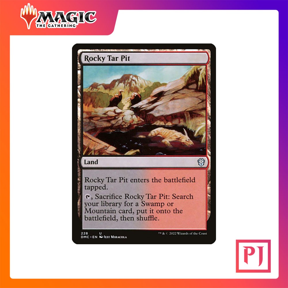 [MTG] Rocky Tar Pit [DMC] [LAND] [UNCOM] [NORMAL] [ENG] (Magic Card ...