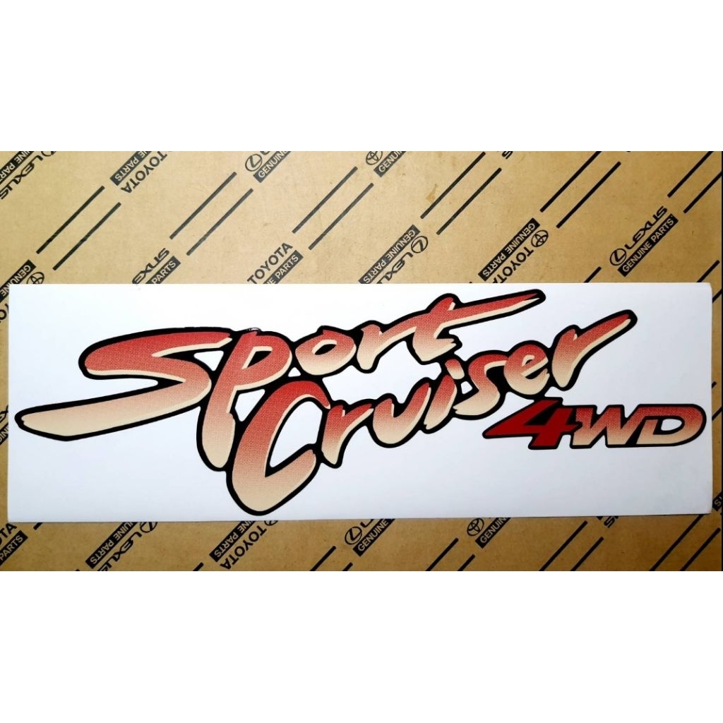 Sport Cruiser 4WD Sticker Toyota Tiger 4WD Per Piece | Shopee Philippines