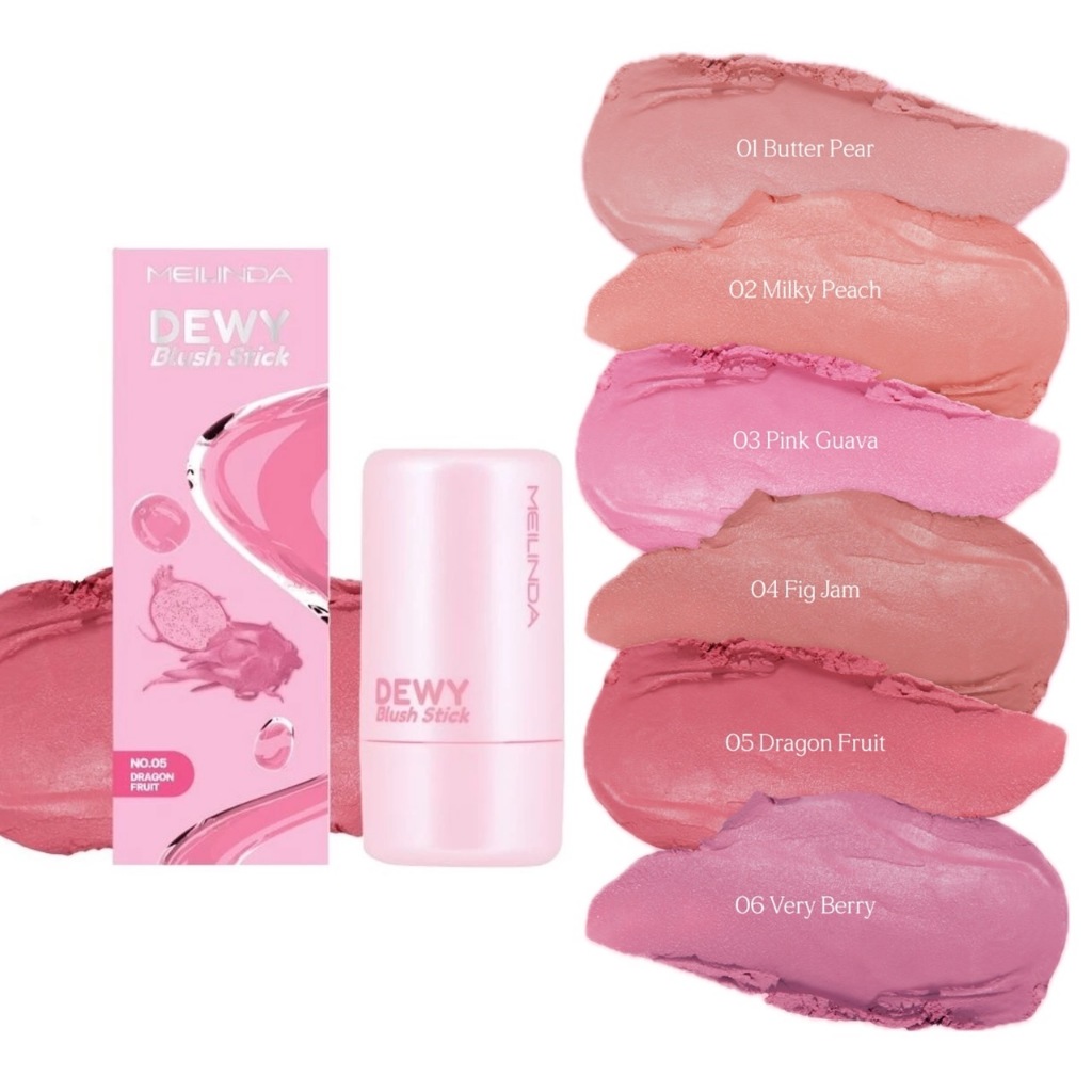 Meilinda Dewy Blush Stick (6 Colors To Choose From) MC5105 | Shopee ...