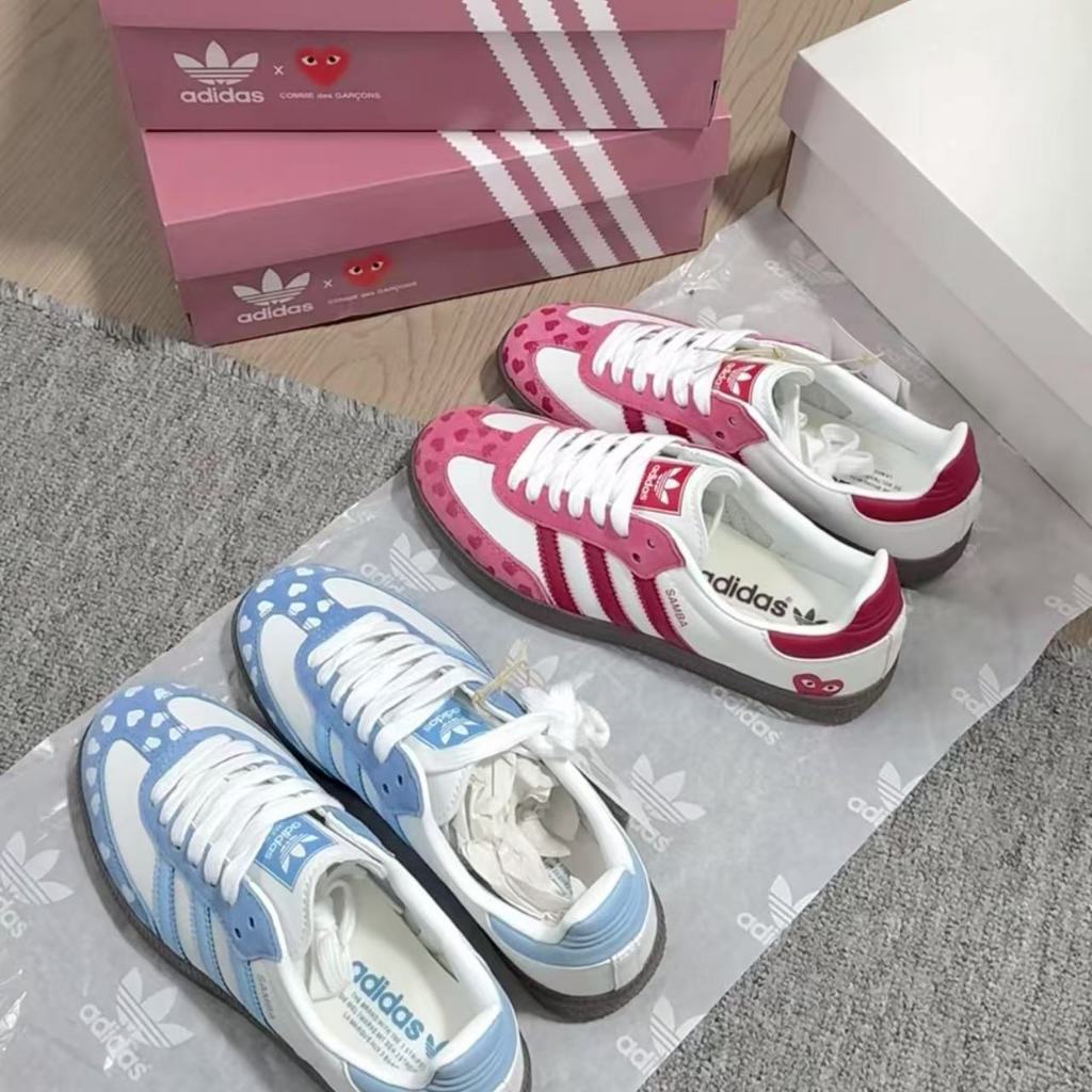 Bad Bunny x adidas originals samba OG gazelle Red Blue | Shopee Philippines