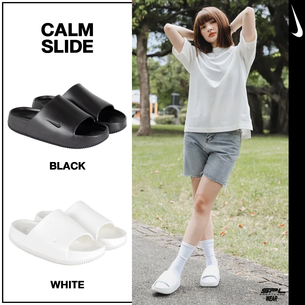 Nike Sandals Women's Shoes Calm Slide DX4816-001/DX4816-100 (1800 ...