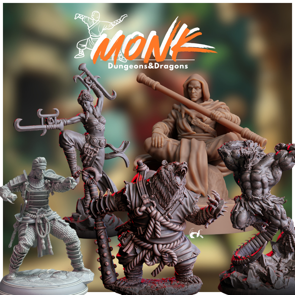 Dnd miniature Dungeon and dragons MONK CLASS | Shopee Philippines