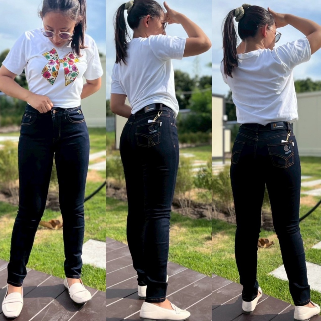 P937 Dark Navy Blue Jeans Straight Legs Apple | Shopee Philippines