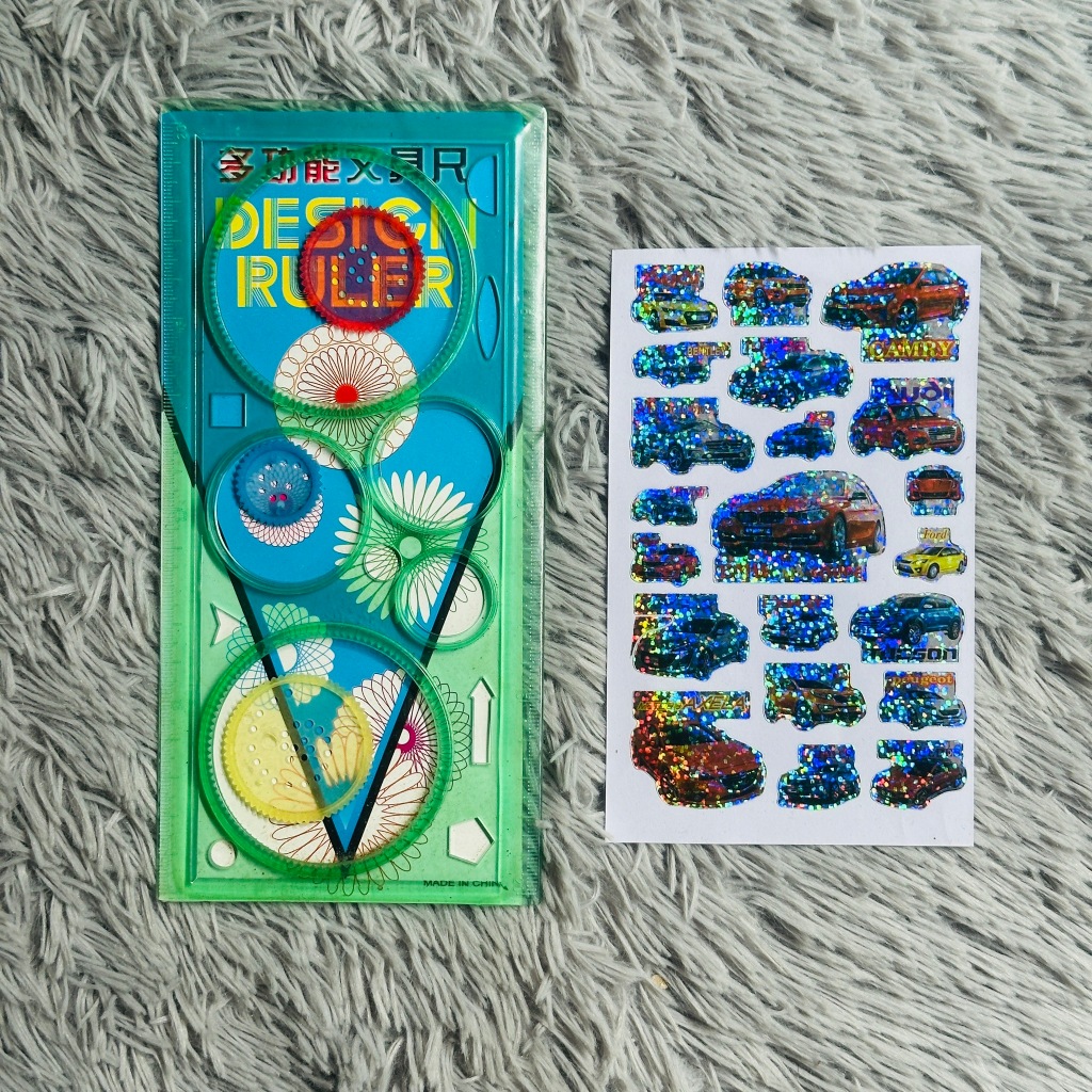 Magic Ruler Mix Colour + Assorted Sticker ️ Seasoned Model Toys ...