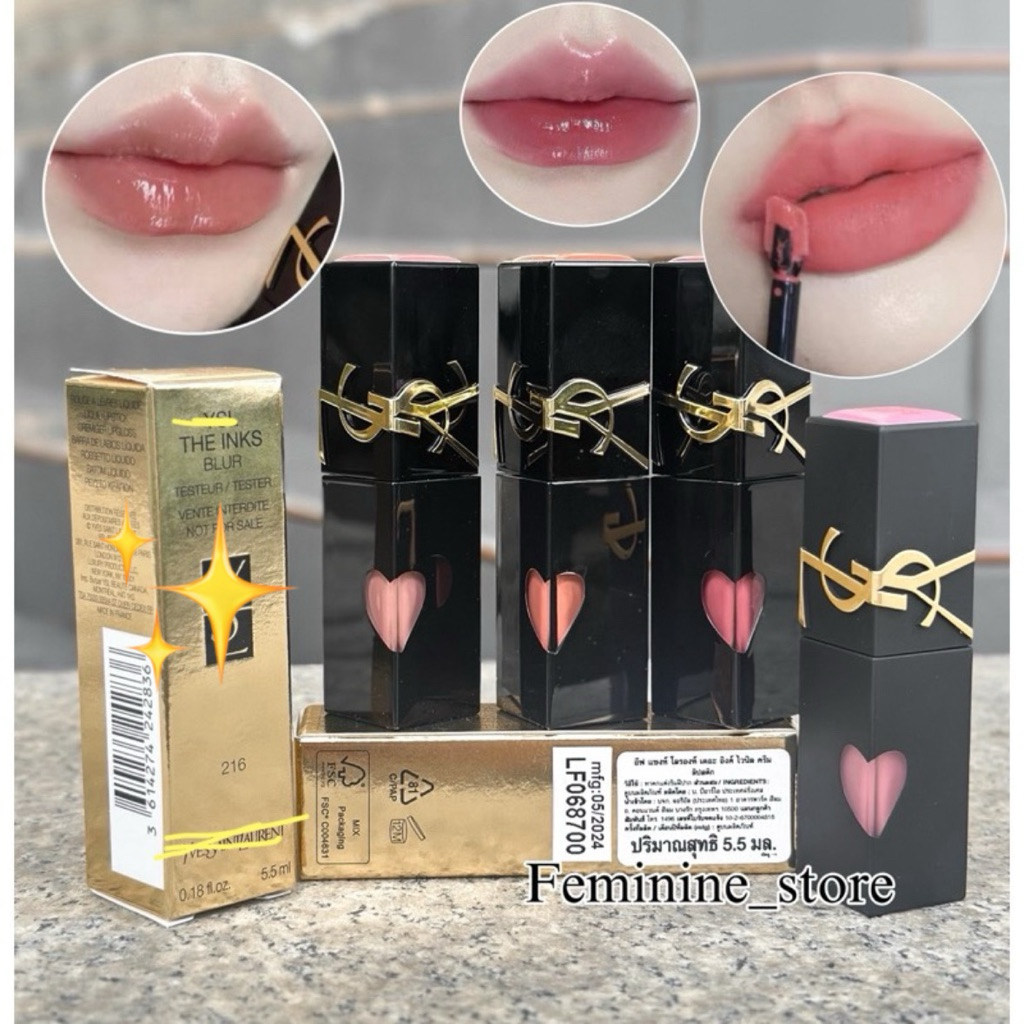 Thai Label Tester YSL The Inks Vinyl Cream shine /Lip Blurring Matte ...