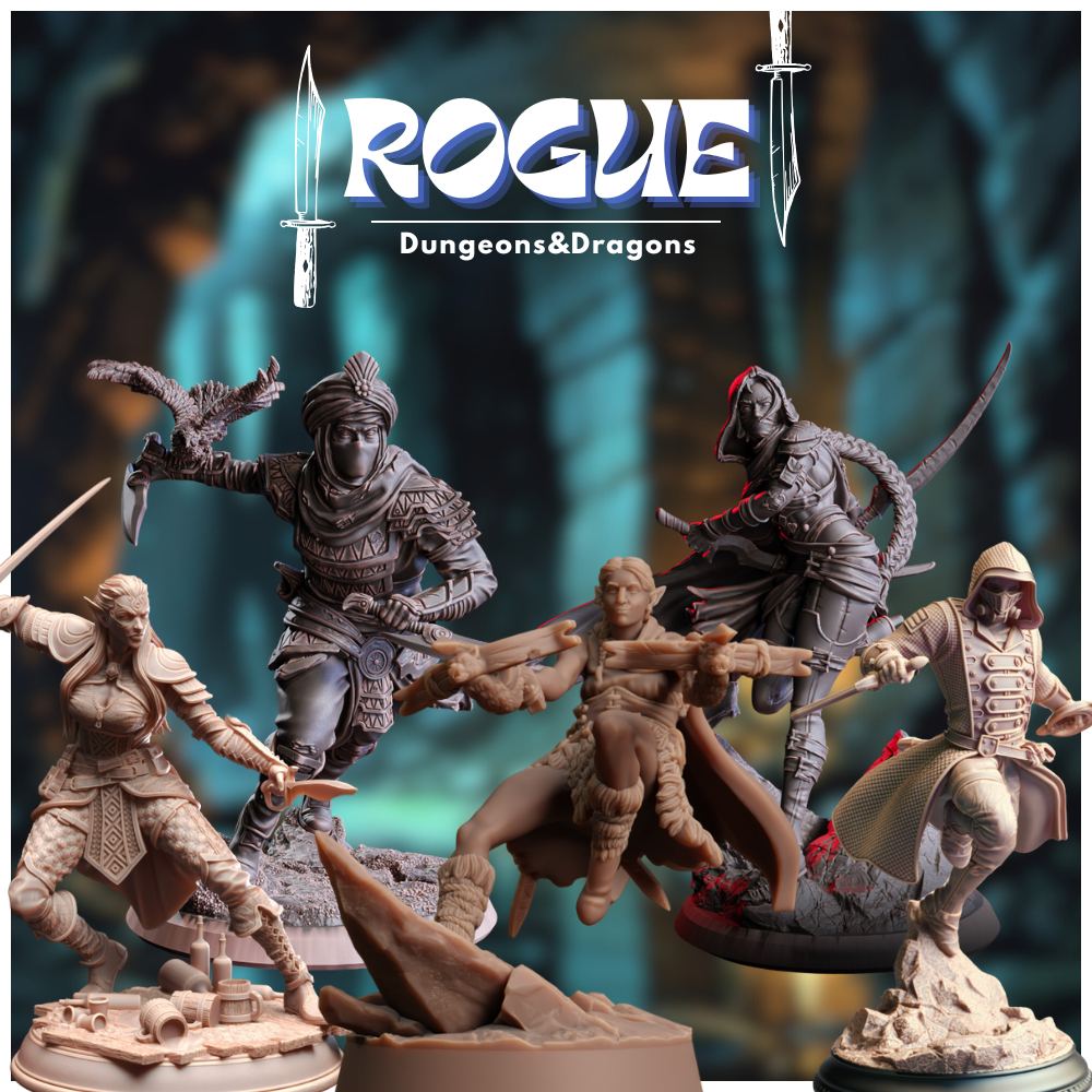 Dnd miniature Dungeon and dragons ROGUE CLASS | Shopee Philippines