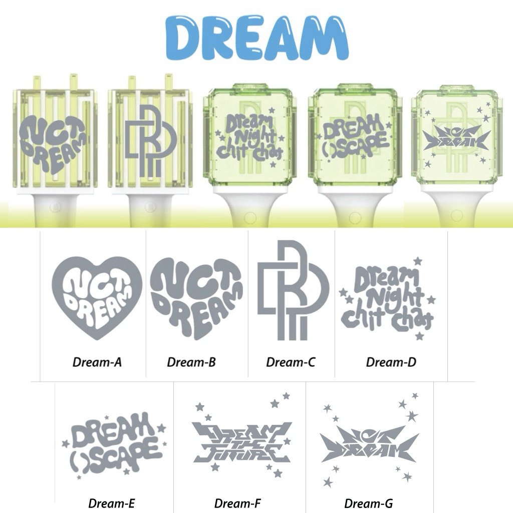 NCT Dream : Reflective Light Stick Sticker | Shopee Philippines