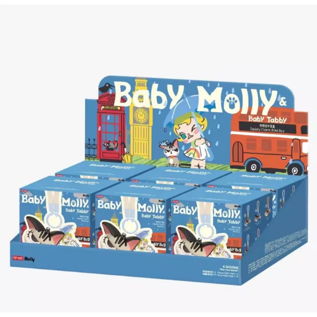 POPMART Baby Molly Tabby New Mobile Phone Strap In Seal Block Lift ...