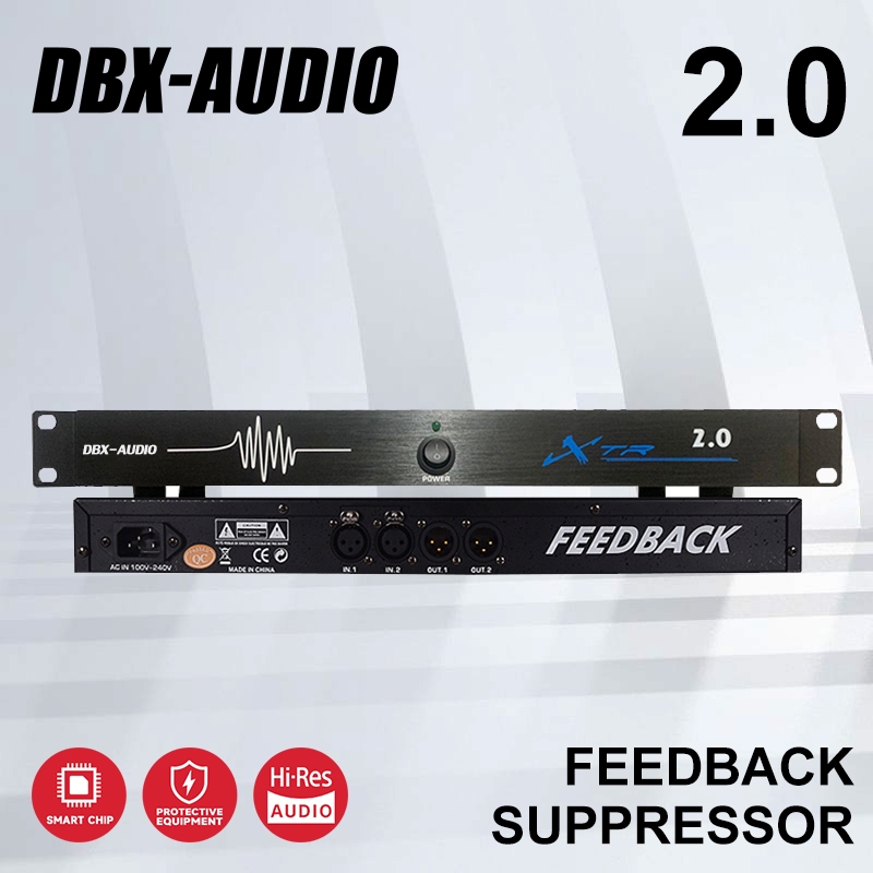 DBX-AUDIO 2.0 Feedback Suppressor Professional Microphone Anti-howling ...