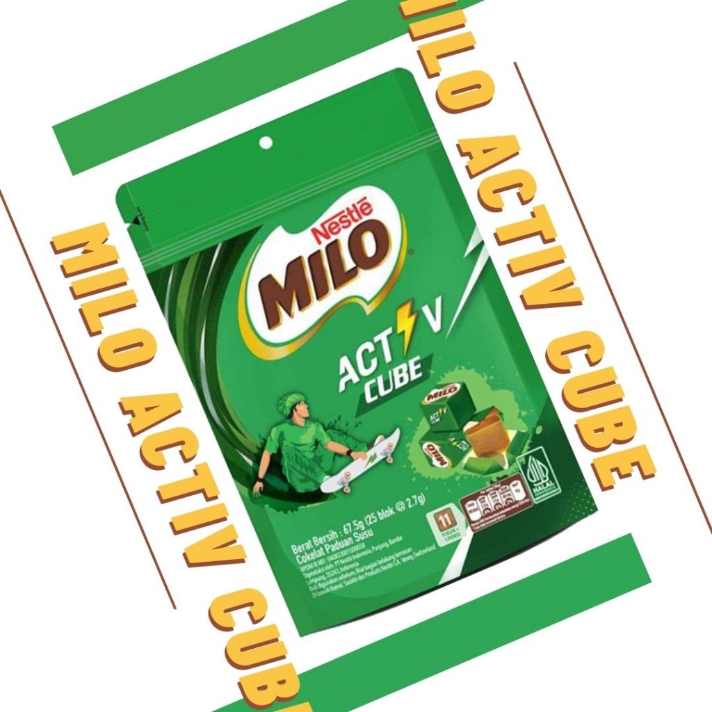 Nestle MILO Activ cube Block Size 67.5 Grams 25 Blocks BBF. 05/2026 ...