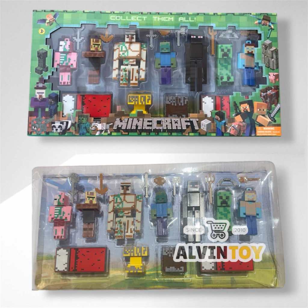 Minecraft Toy Set For With 11 Weapons Model Toys Big Box Great Value ...