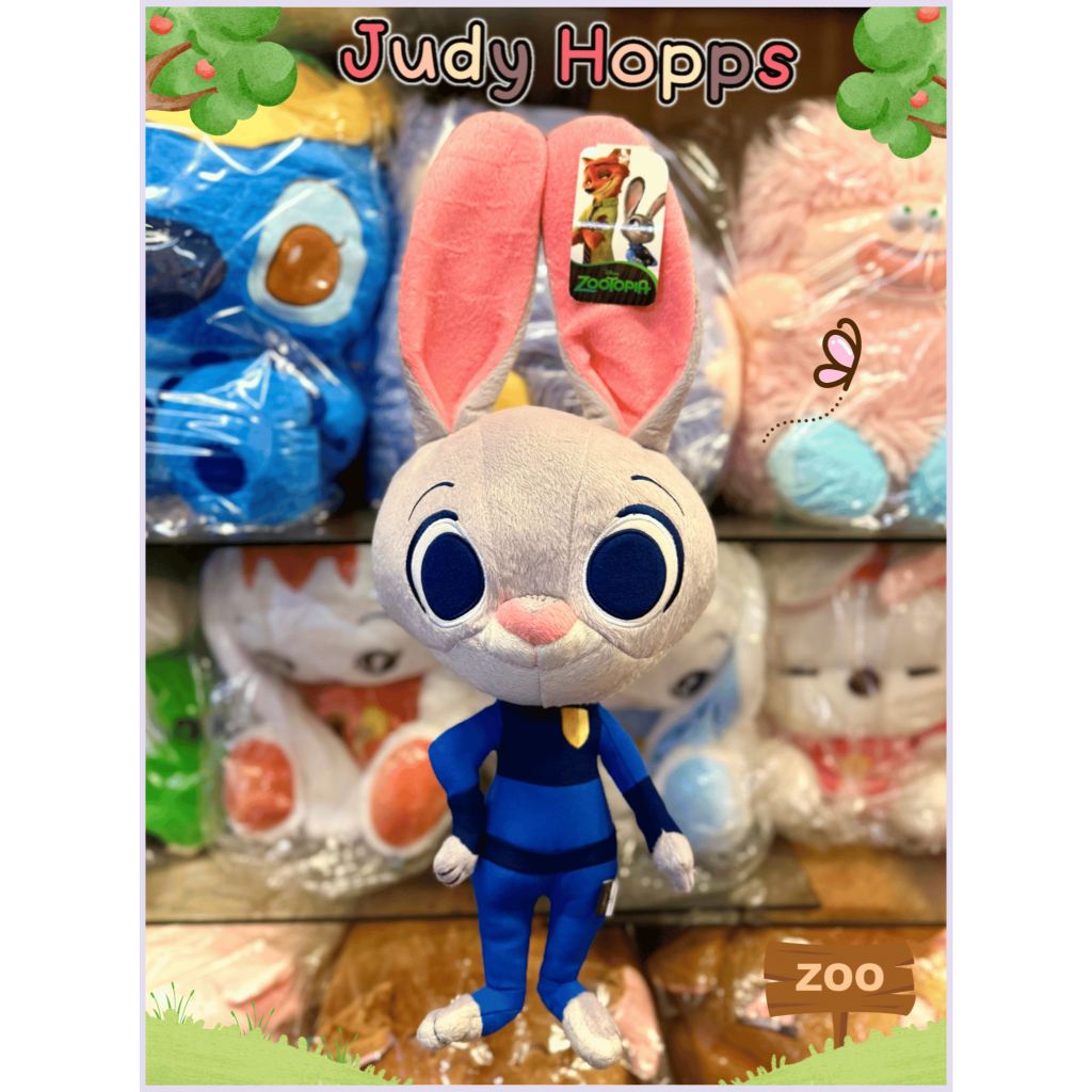 ZOOTOPIA Rabbit Doll Judy Hopps Size 16 Inches ''Authentic Disney ...