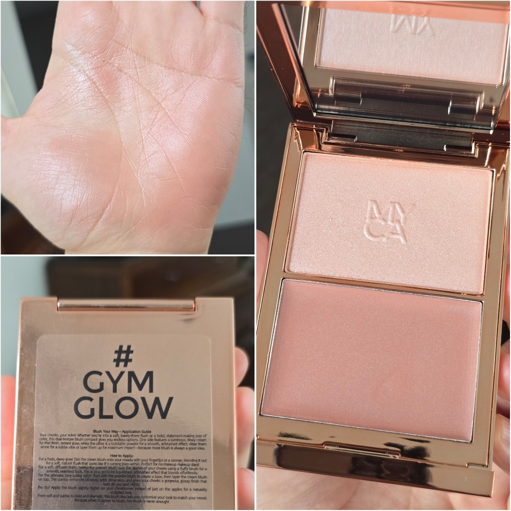 MYCA GLOW 2 GO BLUSH PALETTE Duo Cream & Shimmer Matte | Shopee Philippines