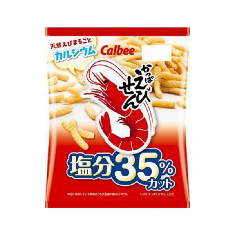 Calbee Kappa Ebisen Less Salt Prawn Crackers 68g A Famous Crispy Shrimp ...