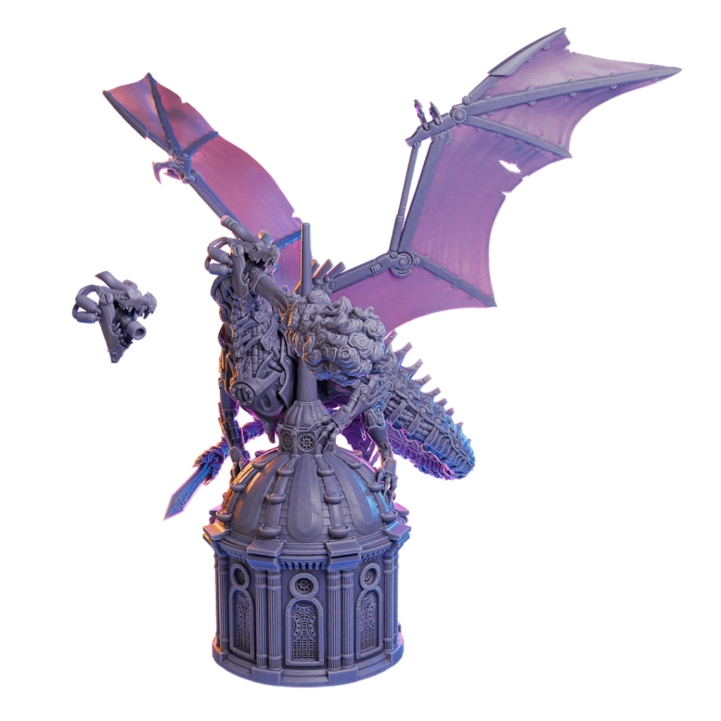 [Clockwork Skyline]-Clockwork Dragon-Model For DnD miniature [Made to ...