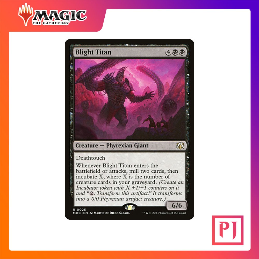 [MTG] Blight Titan [MOC] [BLACK] [RARE] [NORMAL] [ENG] (Magic Card/Magic the Gathering) | Shopee ...