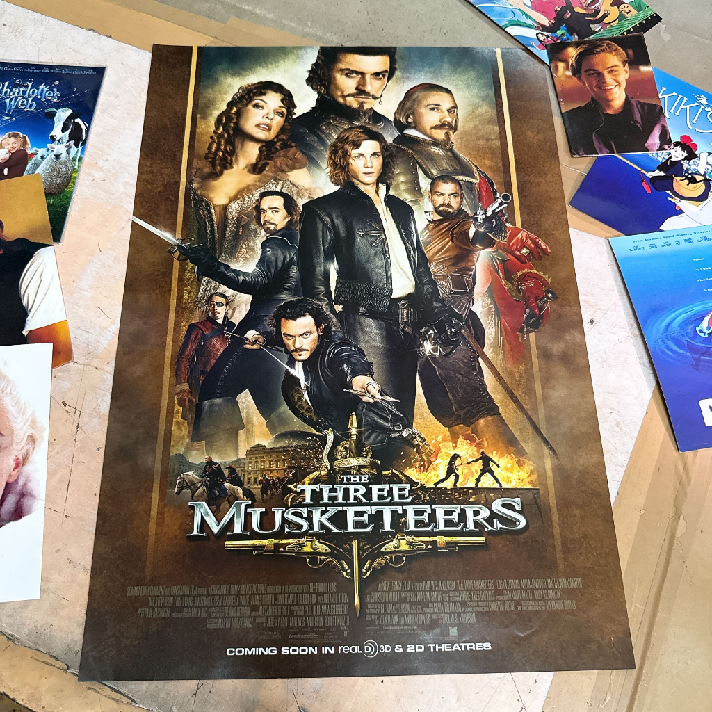 The Three Musketeers Movie Poster Tiger Wall Vintage Old | Shopee ...