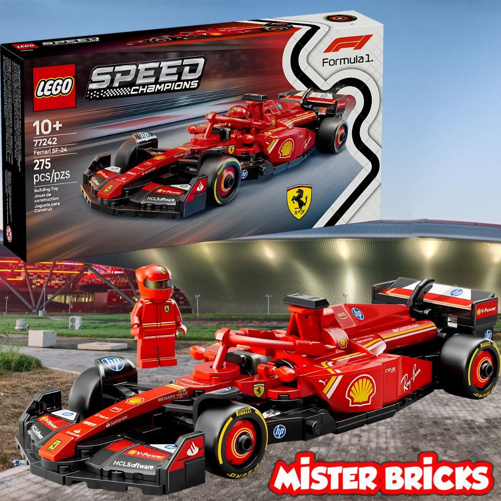 LEGO Speed Champions Ferrari SF-24 Formula One Race Car 77242 | F1 2024 ...