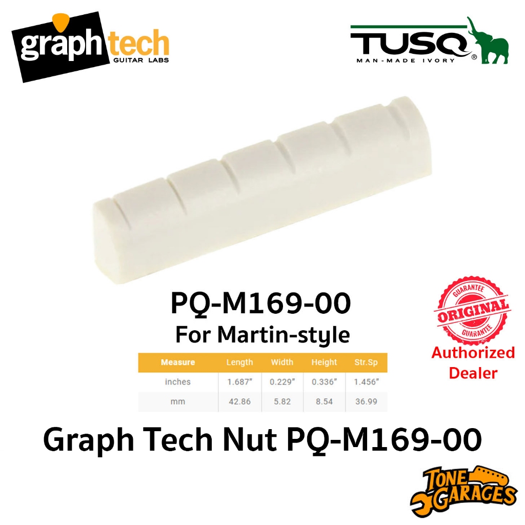 Graph Tech TUSQ Slotted Martin 42.86mm Nut PQ-M169-00 for Martin-style ...