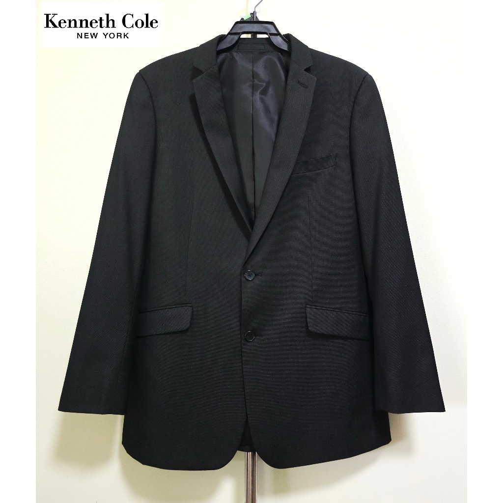 Kenneth Cole Suit Jacket Gray Black Chest 44 Inches Second Hand ...
