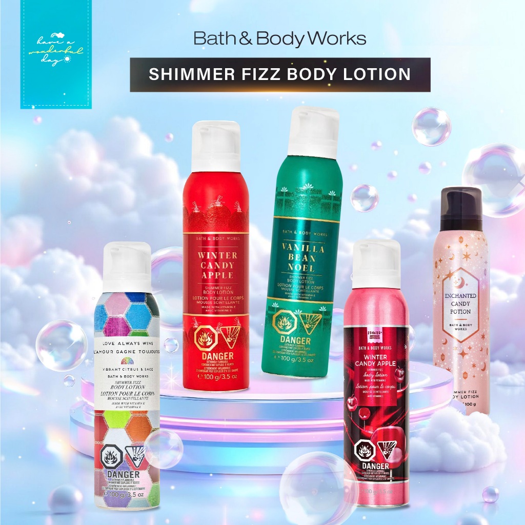 Bath & Body Works Shimmer Fizz Lotion Fongsa Lotion! Senses Instant ...