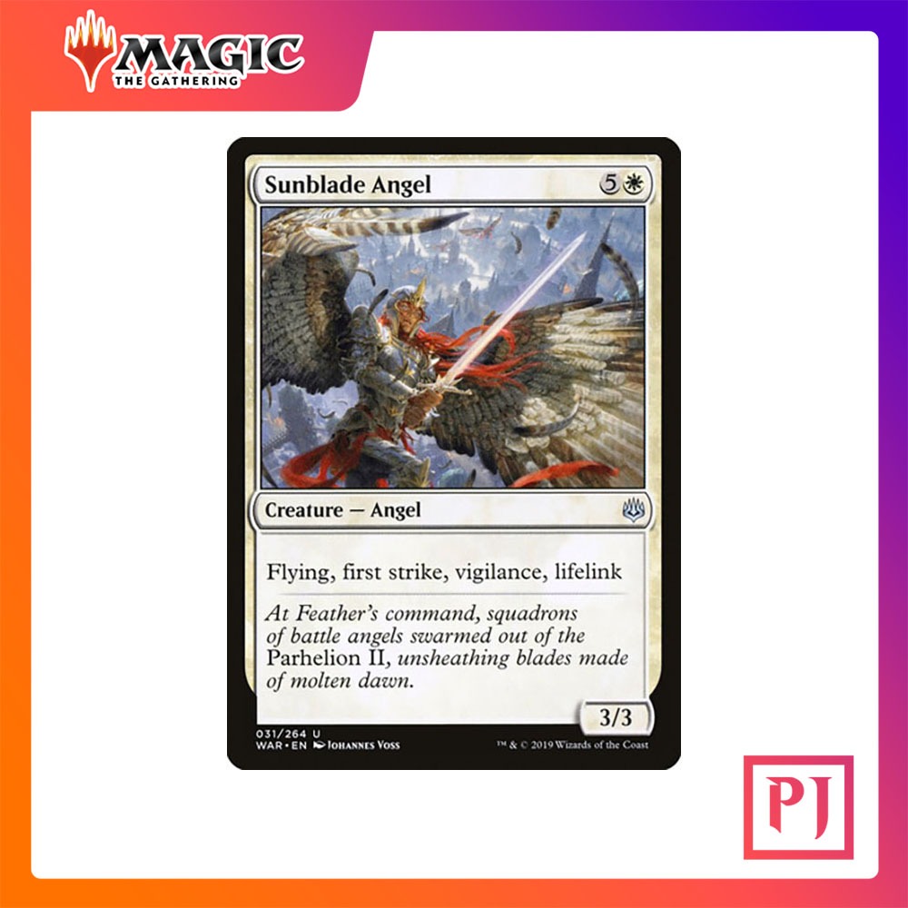 [MTG] Sunblade Angel [WAR] [WHITE] [UNCOM] [NORMAL] [ENG] (Magic Card ...