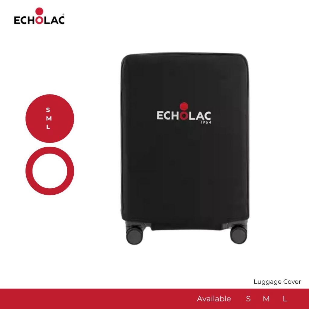 Echolac Luggage Cover Plain Color Thick Fabric Screen Logo (Luggage FY010) | Shopee Philippines