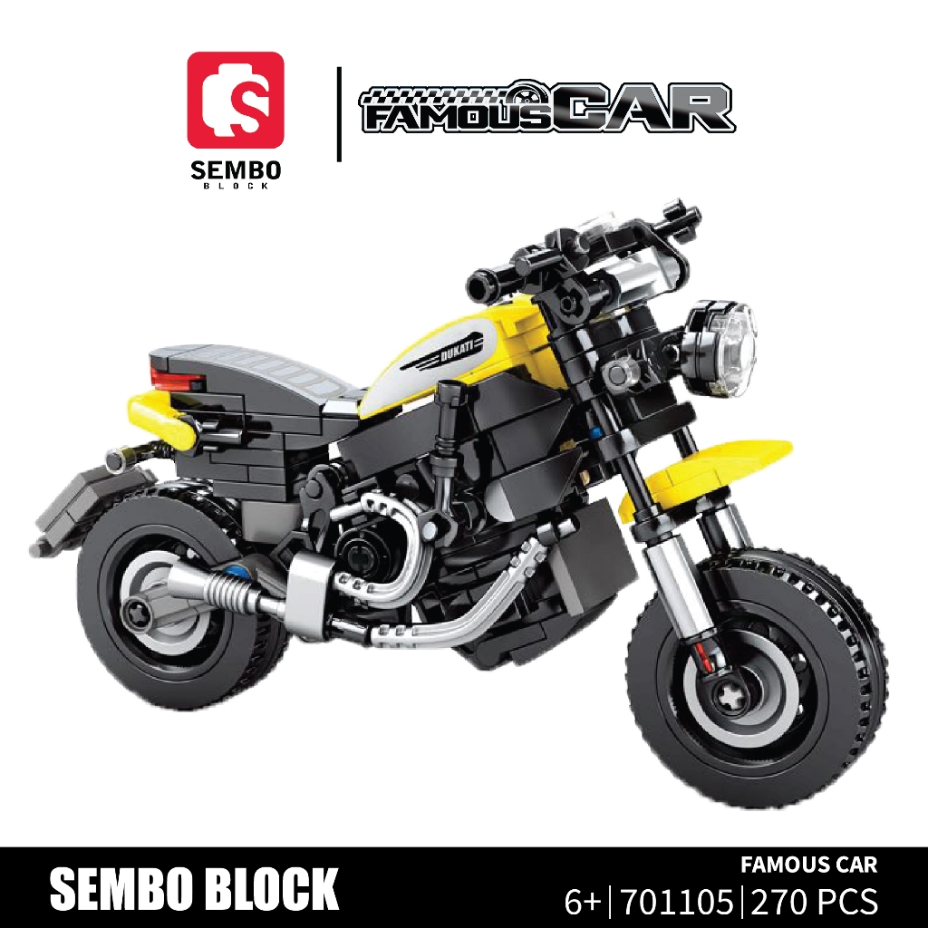 SEMBO Building Blocks Set 701105 Enjoy The Ride: Ducati Motorcycle ...