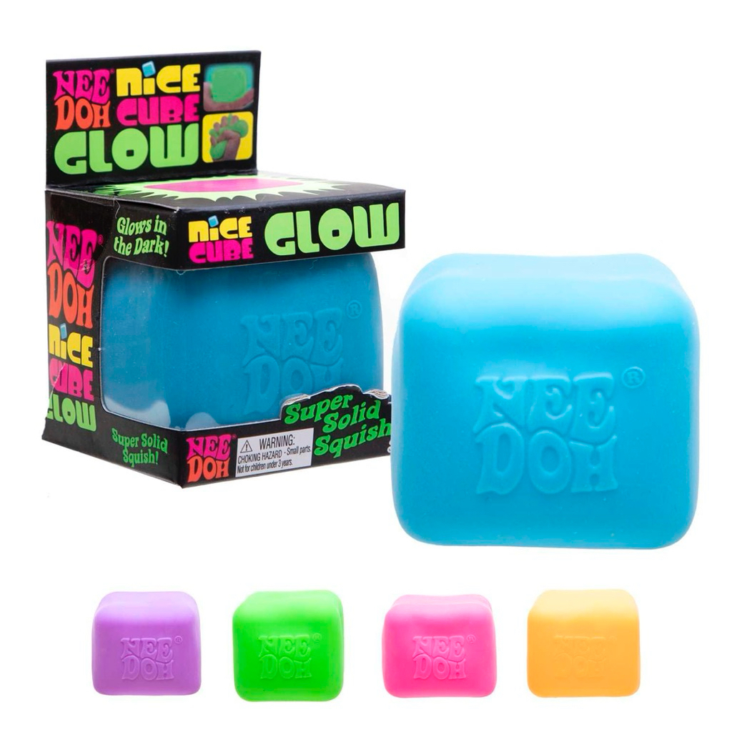 New Schylling NeeDoh Nice Cube Glow สินค้า นําเข้าจากอเมริกา | Shopee ...