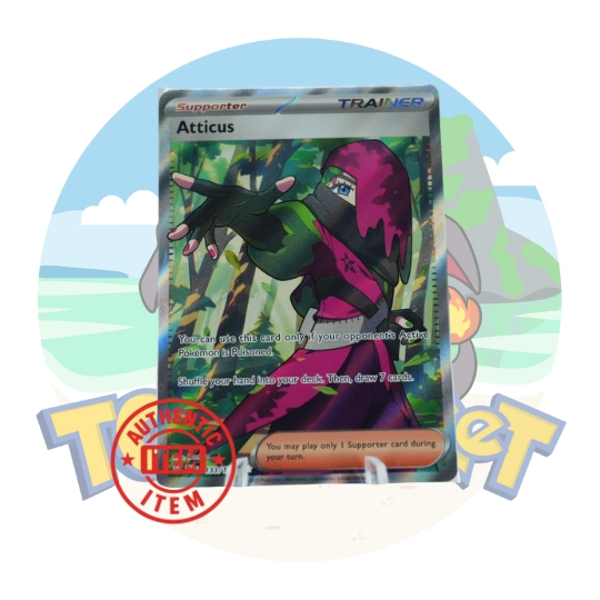 Pokemon Card "Atticus Trainer 133/131" ENG Prismatic Evolutions ...