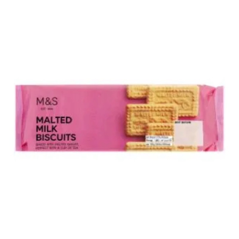 M&S Malted milk/Chocolate biscuits/Extra Cream Custard milk biscuits ...