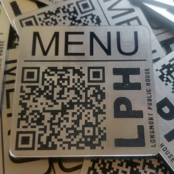 QR code Menu Label Table Number Can Be Made Into A IG LINE Or Scan ...