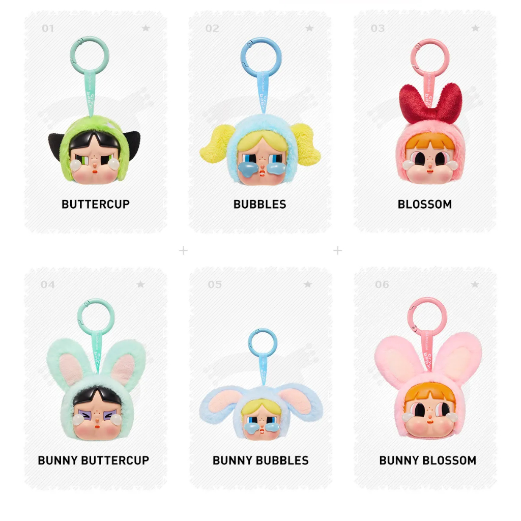 Use Code Get A Set Of 6 Ppg Keychain CRYBABY × Powerpuff Girls Series ...