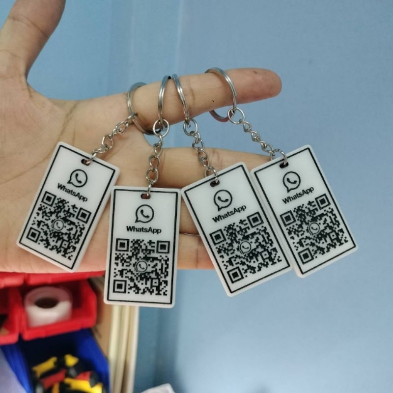 QR Code Keychain Definitely Stick Scan Practical LINE IG Facebook With ...
