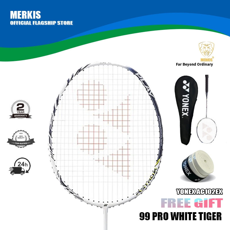 YONEX ASTROX 99 PRO White Badminton Racket Full Carbon Single 4U 28Lbs ...