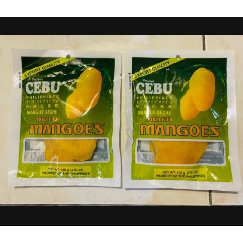 Cebu Philippines Dried Mango 7D 12 Packs x 100 gm | Shopee Philippines