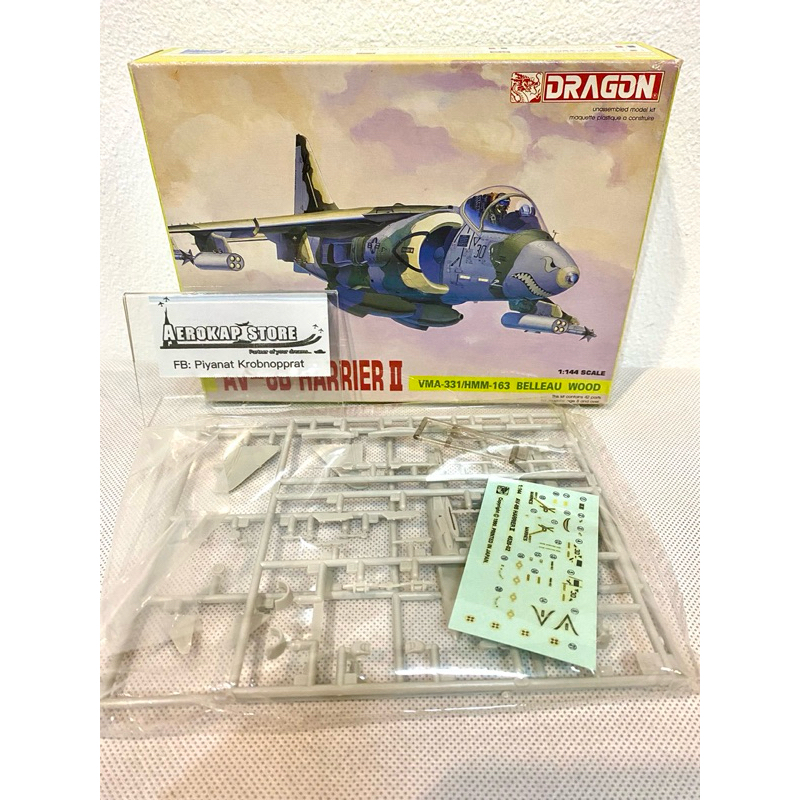 Dragon Model Aircraft AV-8B Harrier 1/144 Scale Self-Assembly And Paint ...