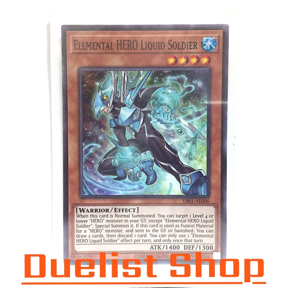 Elemental HERO Liquid Soldier (N) Monster Water Level4 [Warrior/Effect] Set DI01-AE006 Yukio ...