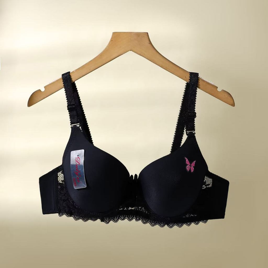 Fashion Bras With Butterfly Pattern C Cup Lace Edge 3 Hooks. | Shopee ...