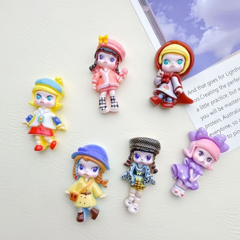 Resin Diy/Jibbit Molli Popmart Number 6pcs(Can Choose As Or Sipbit ...