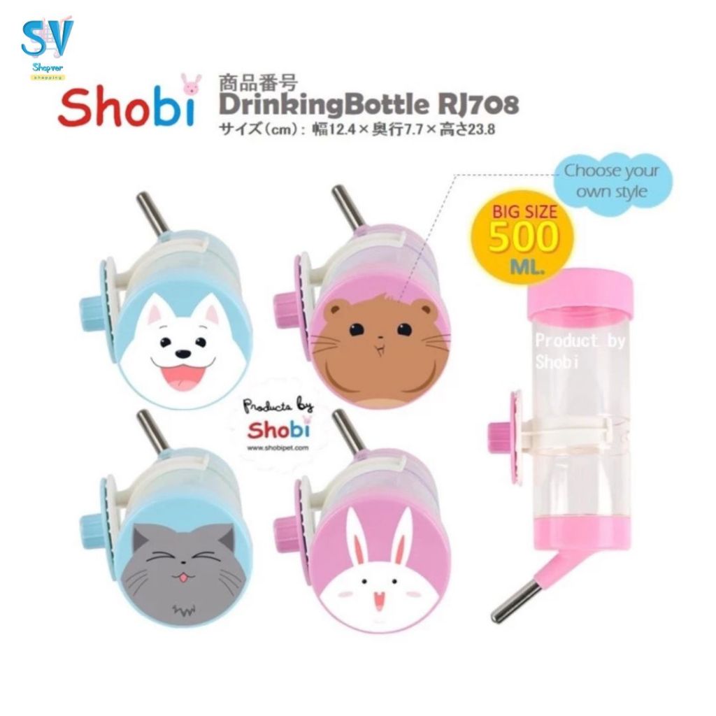 Shobi-RJ708 Rabbit Water Bottle Rodent Open Top Lid | Shopee Philippines