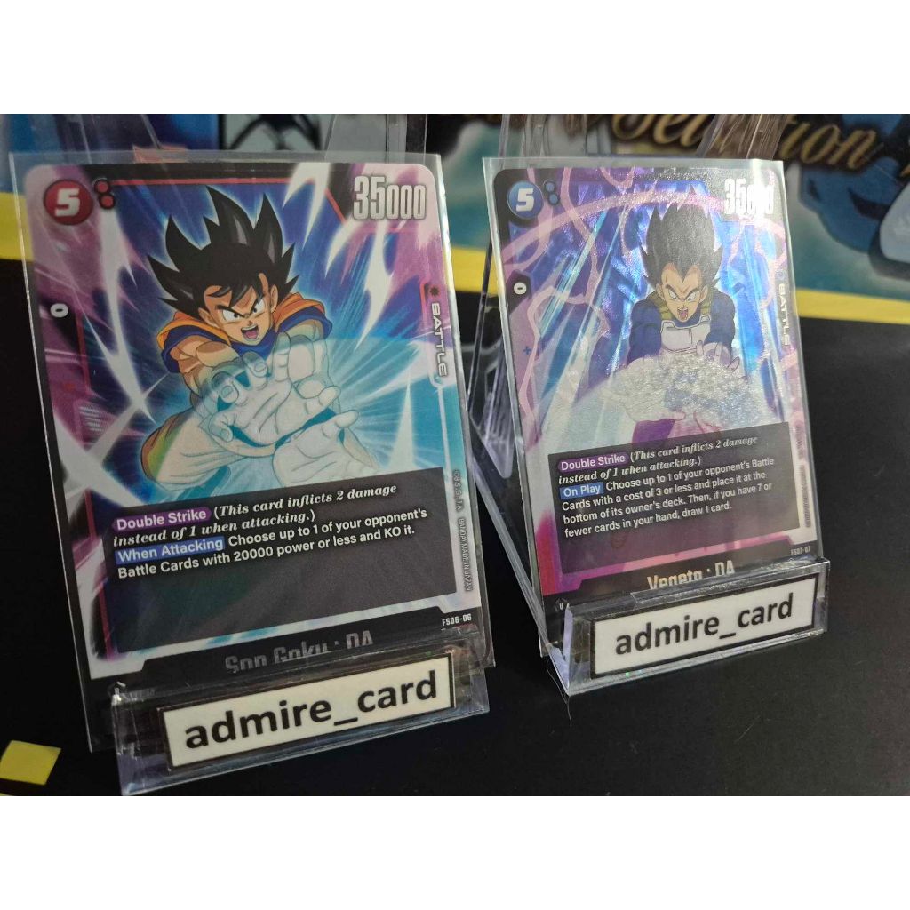 Dragon Ball Super Fusion World Son Goku + Vegeta :DA FS06-06 + FS07-07 SR Foil Card | Shopee ...