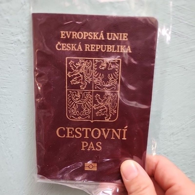 Cheque Republic passport Book Life-Sized Visa Travel Almost-Like Print ...