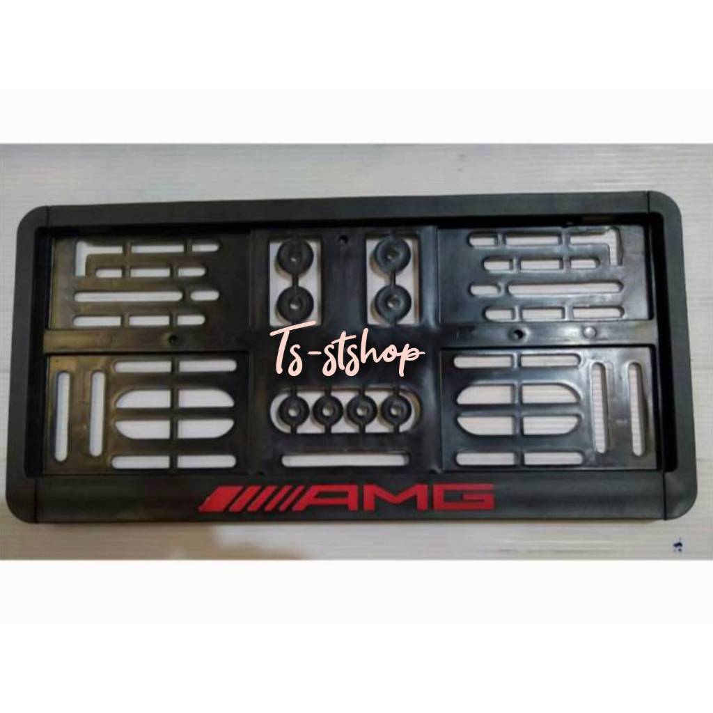 AMG Embossed Car License Plate Surrounding The Red Screen | Shopee ...