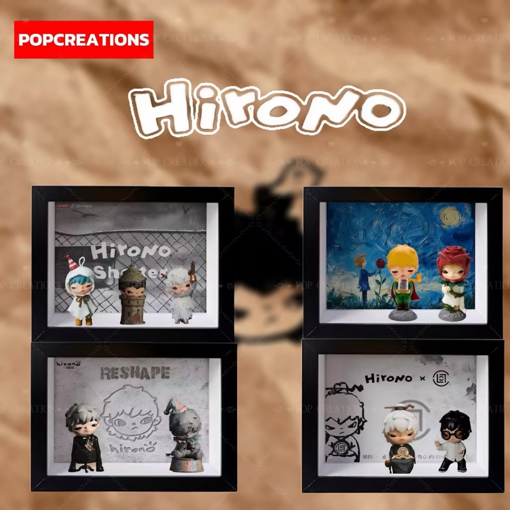 POPCREATIONS POPMART Hino Photo Frame 15 * 20 Model Cabinet Display ...