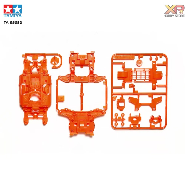 [Tamiya] MS Chassis Set (Fluorescent Orange) Mini 4WD Station (TA 95682 ...