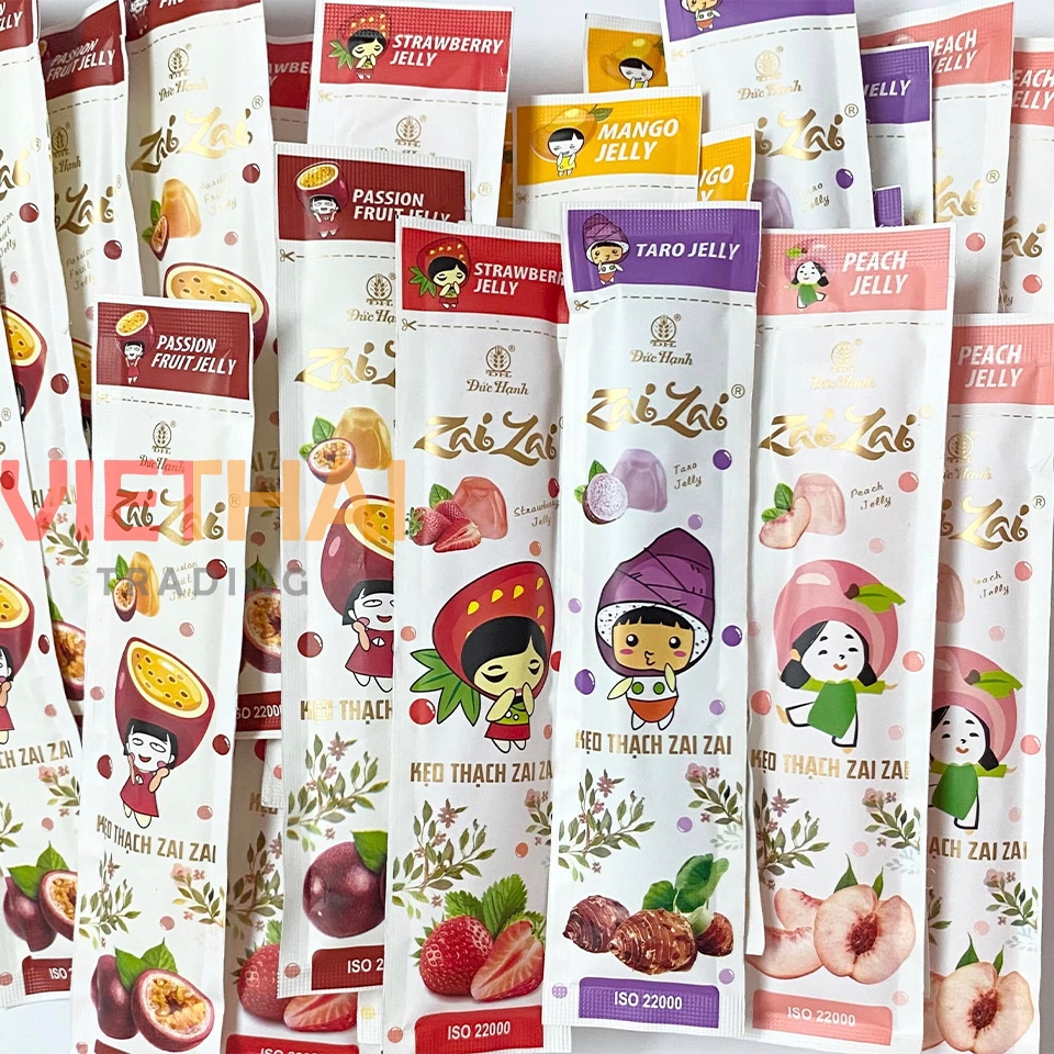 Jelly Vietnamese ZaiZai (Long Bag) 5 Flavors Snacks Fruit Flavor Number ...