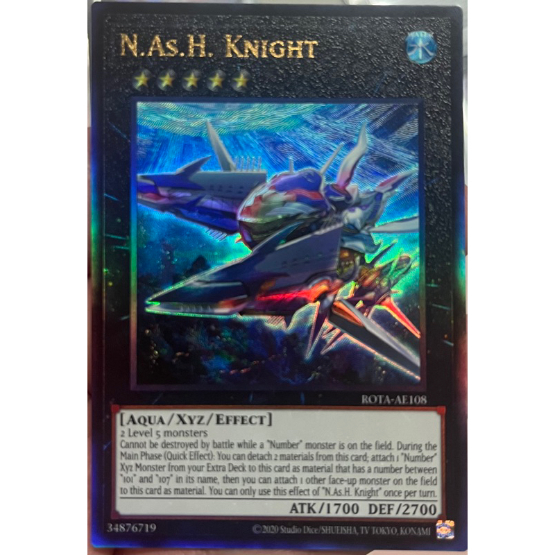 Yugioh Asia-Eng [ROTA-AE108] N.As.Ch. Knight (Ultimate Rare) Original ...