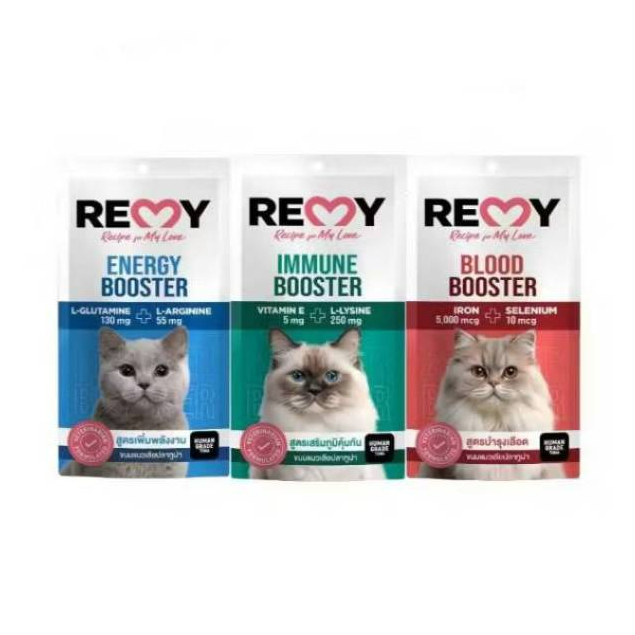 REMY Cat Booster 15 G. Contains 1 Sachet. Wet Food For Adult Cats ...