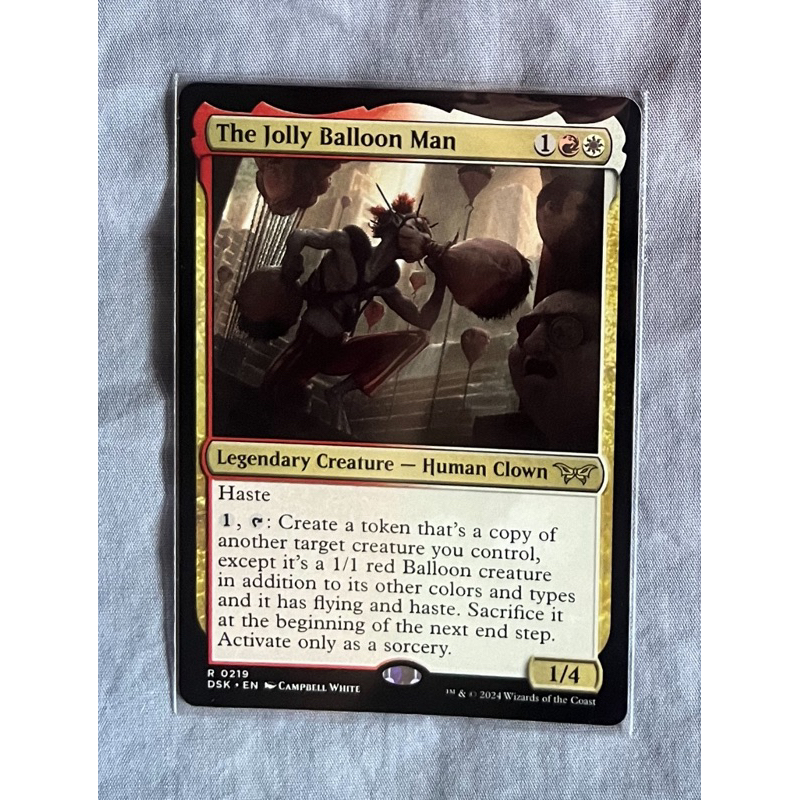 MTG Card the Jolly Balloon Man Multi Magic the Gathering EDH Model DSK Ex-Nm Condition | Shopee ...